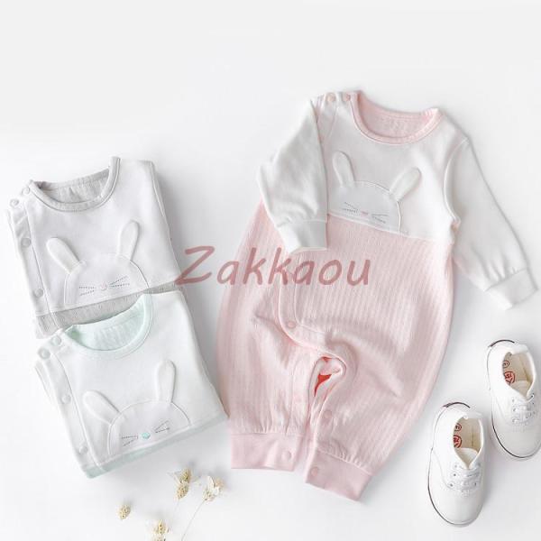 ■ 品名：ベビーロンパース■ 素材：綿■ カラー：全3色■ サイズ：59-90■ 季節：春、秋人気検索キーワード：秋冬　ロンパース ベビー つなぎ 新生児 幼児 女の子 男の子 ジャンプスーツベビー服 赤ちゃん 着ぐるみ 百日祝い 出産祝い...