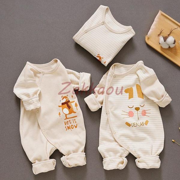 ■ 品名：ベビーロンパース■ 素材：綿■ カラー：全4色■ サイズ：59-90■ 季節：秋、冬人気検索キーワード：秋冬　ロンパース ベビー つなぎ 新生児 幼児 女の子 男の子 ジャンプスーツベビー服 赤ちゃん 着ぐるみ 百日祝い 出産祝い...