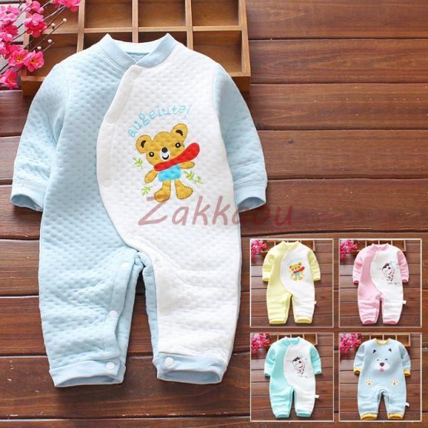 品名：ベビーロンパース■ 素材：綿98％+ポリエステル2%■ カラー：全13色■ サイズ：59-80■ 季節：秋、冬人気検索キーワード：秋冬　ロンパース ベビー つなぎ 新生児 幼児 女の子 男の子 ジャンプスーツベビー服 赤ちゃん 着ぐる...