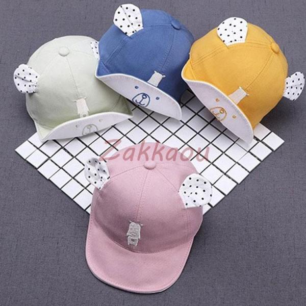 ■品名: ベビー帽子■素材:コットン ■カラー：全4色■サイズ：頭周り45-48CM■年齢:5-15ヶ月■季節：春、夏、秋
