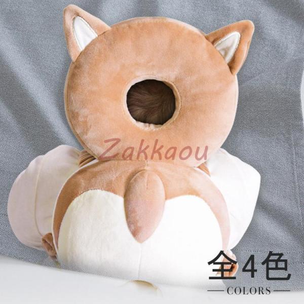 ■品名：ベビー頭保護クッション■素材：表地（ポリエステル） 充填物（PP綿）■カラー：全4色■サイズ：35*19M■適応年齢：6ヶ月-24ヶ月人気検索キーワード：赤ちゃん 転倒防止 ごっつん防止 リュック 柔らか はち キッズ 乳幼児 頭保...