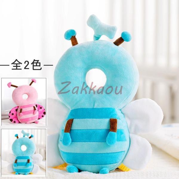 ■品名：ベビー頭保護クッション■素材：表地（ポリエステル） 充填物（PP綿）■カラー：全2色■サイズ：30*21CM■適応年齢：6ヶ月-24ヶ月人気検索キーワード：赤ちゃん 転倒防止 ごっつん防止 リュック 柔らか はち キッズ 乳幼児 頭...