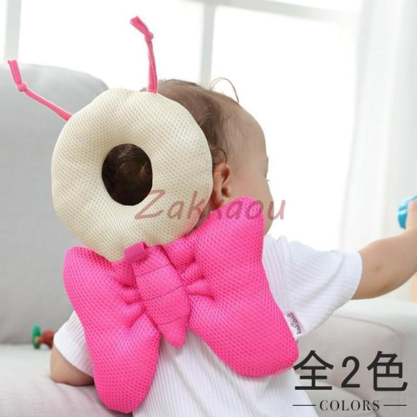 ■品名：ベビー頭保護クッション■素材：表地（ポリエステル） 充填物（PP綿）■カラー：全2色■サイズ：32*19CM■適応年齢：6ヶ月-24ヶ月人気検索キーワード：赤ちゃん 転倒防止 ごっつん防止 リュック 柔らか はち キッズ 乳幼児 頭...