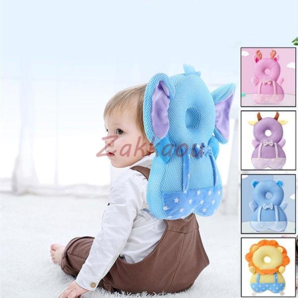 ■品名：ベビー頭保護クッション■素材：表地（ポリエステル） 充填物（PP綿）■カラー：全6色■サイズ：33*21CM■適応年齢：5ヶ月〜24ヶ月人気検索キーワード：赤ちゃん 転倒防止 ごっつん防止 リュック 柔らか はち キッズ 乳幼児 頭...