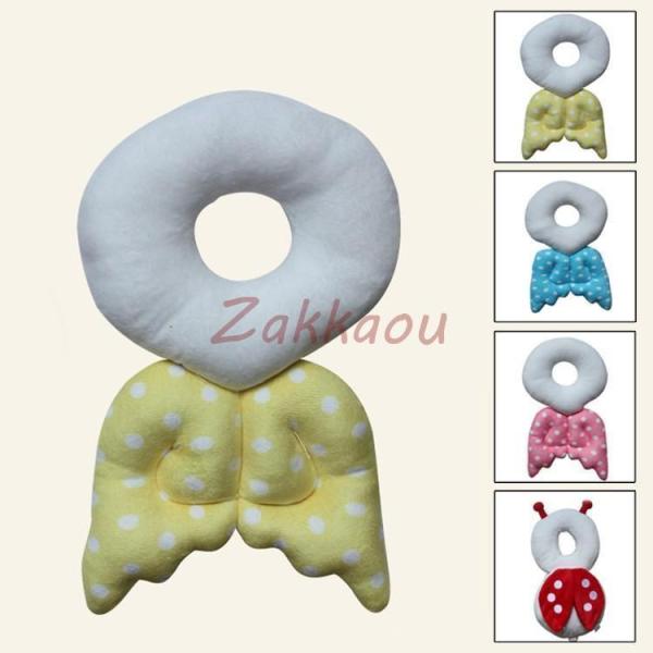 ■品名：ベビー頭保護クッション■素材：表地（ポリエステル） 充填物（ポリエステル）■カラー：全4色■サイズ：写真参考■適応年齢：5ヶ月〜15ヶ月人気検索キーワード：赤ちゃん 転倒防止 ごっつん防止 リュック 柔らか はち キッズ 乳幼児 頭...