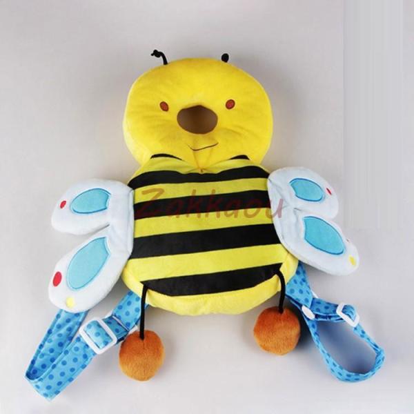 ■品名：ベビー頭保護クッション■素材：表地（ポリエステル） 充填物（PP綿）■カラー：全4色■サイズ：28*19CM■適応年齢：6ヶ月〜24ヶ月人気検索キーワード：赤ちゃん 転倒防止 ごっつん防止 リュック 柔らか はち キッズ 乳幼児 頭...