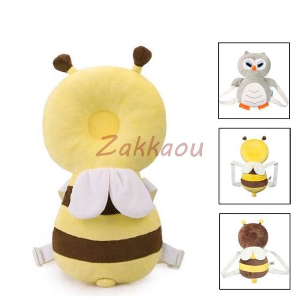 ■品名：ベビー頭保護クッション■素材：表地（ポリエステル） 充填物（PP綿）■カラー：全3色■サイズ：31*20CM■適応年齢：5ヶ月〜24ヶ月人気検索キーワード：赤ちゃん 転倒防止 ごっつん防止 リュック 柔らか はち キッズ 乳幼児 頭...