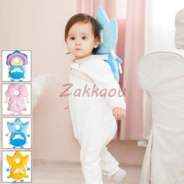 ■品名：ベビー頭保護クッション■素材：表地（ポリエステル） 充填物（PP綿）■カラー：全4色■サイズ：42*28CM■適応年齢：6ヶ月〜36ヶ月人気検索キーワード：赤ちゃん 転倒防止 ごっつん防止 リュック 柔らか はち キッズ 乳幼児 頭...