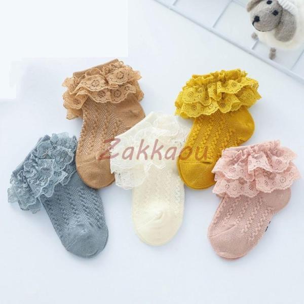 ■ 品名：ベビー用靴下■ 素材：綿混紡/レース ■ カラー：全6色■ サイズ：Size1-Size5■ セット内容：10足■ 季節：春/秋/冬人気検索キーワード：ベビー服 赤ちゃん 服 ベビー 靴下 男の子 女の子 ソックス 新生児 可愛い...