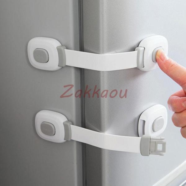 ■ 品名：チャイルドロック■ 素材：ABS+PE■ カラー：A■ サイズ：9*5*3.5cm■ 産地：中国人気検索ワード：チャイルドロック ベビーガード　ドアロック 引き出し ストッパー 赤ちゃん 子供 指挟み ケガ防止 安全　耐震対策 引...