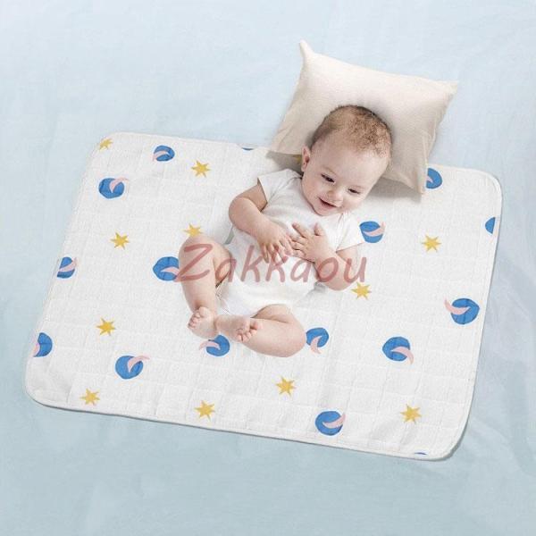 ■ 品名：ベビーマット■ 素材：正面：綿  中間層: TPU  裏側:ポリエステル ■ カラー：全2色■ サイズ：写真参考■ 季節：夏人気検索キーワード：ベビー おむつ替えシート おむつ替えマット 赤ちゃん 出産準備 ベビー用品 オムツ替え...