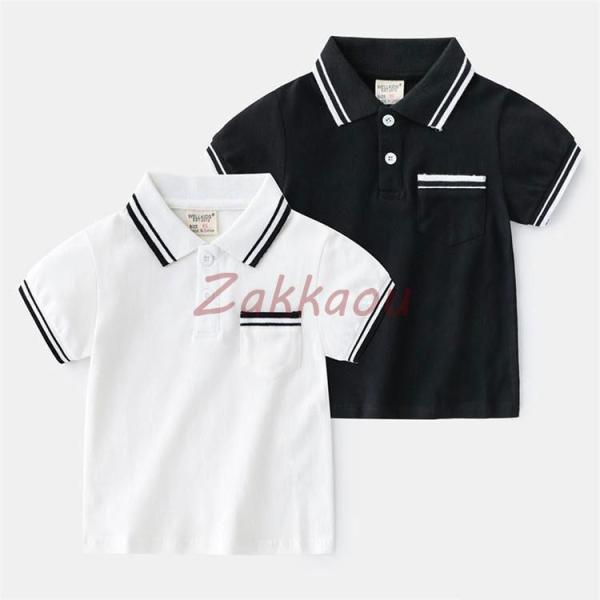 ■ 品名：キッズポロシャツ■ 素材：綿混紡（綿95％）■ カラー：全2色■ サイズ：90〜130人気検索キーワード：キッズ　ポロシャツ　子供　poloシャツ　女の子　男の子　Tシャツ キッズ アメカジプリント 半袖 Tシャツ ドライ プリン...