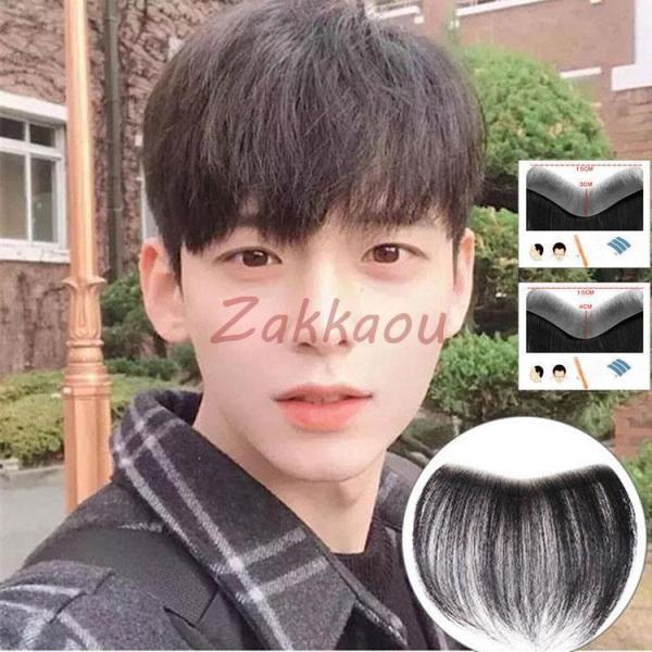 【品名】：メンズウィッグ（部分ウィッグ）【タイプ】：全4タイプ【素材】：人毛【サイズ】：写真参考【産地】：中国人気検索キーワード：男性用　メンズウィッグ ショート　ウィッグ 部分ウィッグ　つけ毛　グラデーション ウイッグ カール ウェーブ ...