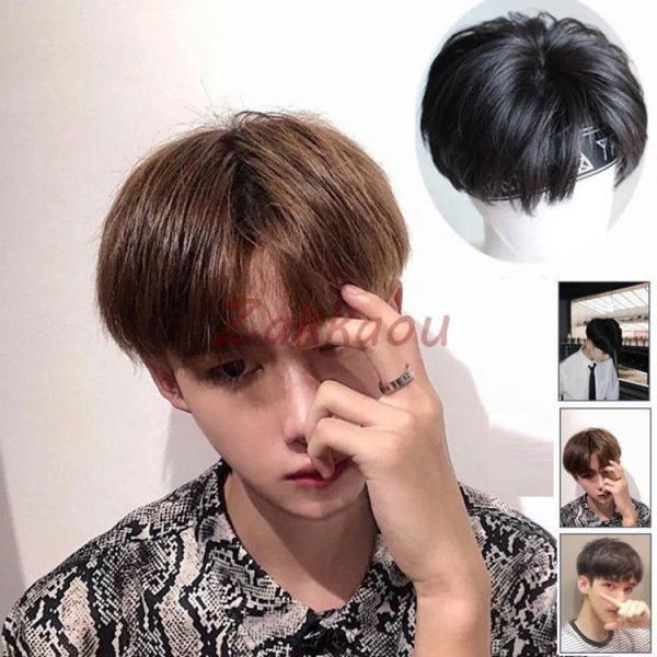 【品名】：メンズウィッグ【カラー 】：全3色【サイズ】：F【素材】：耐熱性ファイバー【産地】：中国*アジャスターでサイズを調整できます。人気検索キーワード：ウィッグ ロング ショート　フルウィッグ 部分ウィッグ　つけ毛　グラデーション ウイ...