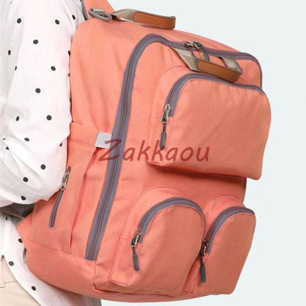 ■品名:マザーバッグ■素材（外側）:ポリエステル■素材（内側）:ポリエステル■サイズ(約):横28cm、縦34cm、マチ13cm■重さ(約):630g■ポケット内側：メイン収納x1 ファスナー式x1 小物用オープン式x6  外側：ファスナー...