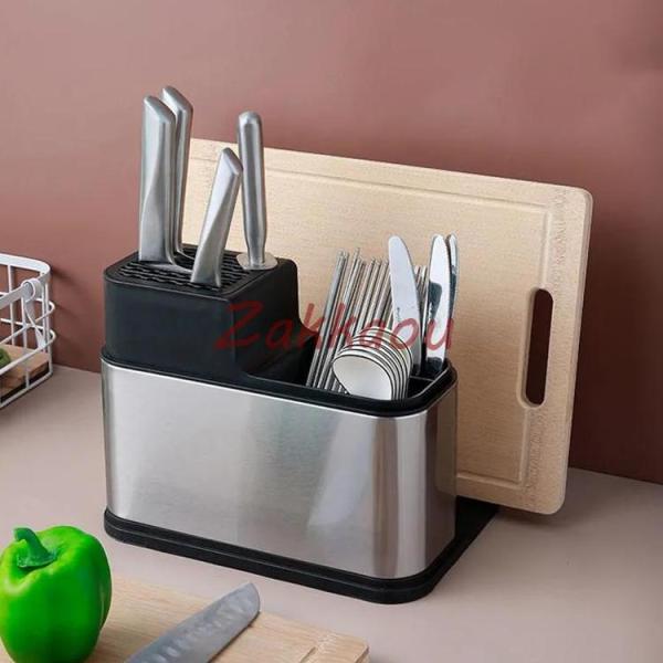 ■品名：包丁スタンド ■素材：430ステンレス■タイプ：全2タイプ■サイズ：写真参考人気検索ワード：包丁スタンド おしゃれ ナイフスタンド 包丁立て キッチンナイフ ハサミスタンド キッチン 収納 調理小道具たて 包丁 スタンド ナイフ 収...