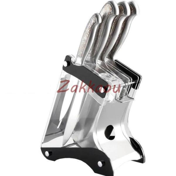 ■品名：包丁スタンド■素材：アクリル+304ステンレス■カラー:A■サイズ：写真参考■重量（約）：460g人気検索ワード：包丁スタンド おしゃれ ナイフスタンド 包丁立て キッチンナイフ ハサミスタンド キッチン 収納 調理小道具たて 包丁...