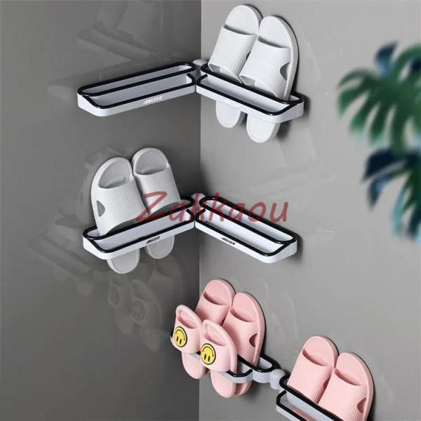 ■品名：スリッパラック■素材：ABS■タイプ：全2タイプ(2色)■サイズ：LE A-LE B人気検索ワード：シューズホルダー スリッパラック スリッパホルダー バスルーム スリッパ収納 省スペース 靴収納 ラック 玄関 壁 ドア スリッパラ...