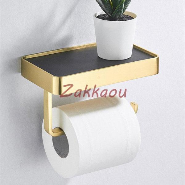 ■品名：トイレットペーパーホルダー■素材：亜鉛合金■カラー：全9色■サイズ：写真参考人気検索ワード：トイレットペーパーホルダー おしゃれ トイレ用品 トイレ インテリア 棚付き 北欧 シンプル 省スペース 木製 おしゃれ 棚付き 天板 天然...