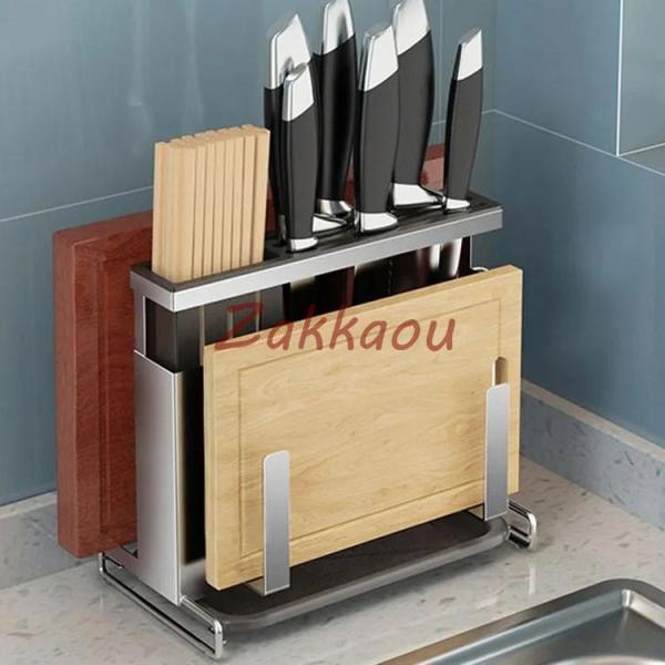 ■品名：包丁スタンド■素材：ステンレス■カラー：A■サイズ：写真参考■重量（約）：815g人気検索ワード：包丁スタンド おしゃれ ナイフスタンド 包丁立て キッチンナイフ ハサミスタンド キッチン 収納 調理小道具たて 包丁 スタンド ナイ...