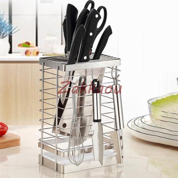 ■品名：包丁スタンド■素材：304ステンレス■カラー：全1色■サイズ：写真参考人気検索ワード：包丁スタンド おしゃれ ナイフスタンド 包丁立て キッチンナイフ ハサミスタンド キッチン 収納 調理小道具たて 包丁 スタンド ナイフ 収納 ケ...