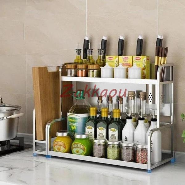 ■ 品名：キッチンラック■ 素材：201ステンレス■ 用途：調理グッズ収納■ タイプ：全2タイプ■ サイズ：SIZE1-SIZE2■ 耐荷重：15kgまで人気検索ワード：キッチン 収納 調味料ラック 調味料 収納 (タワー) スパイスラック...