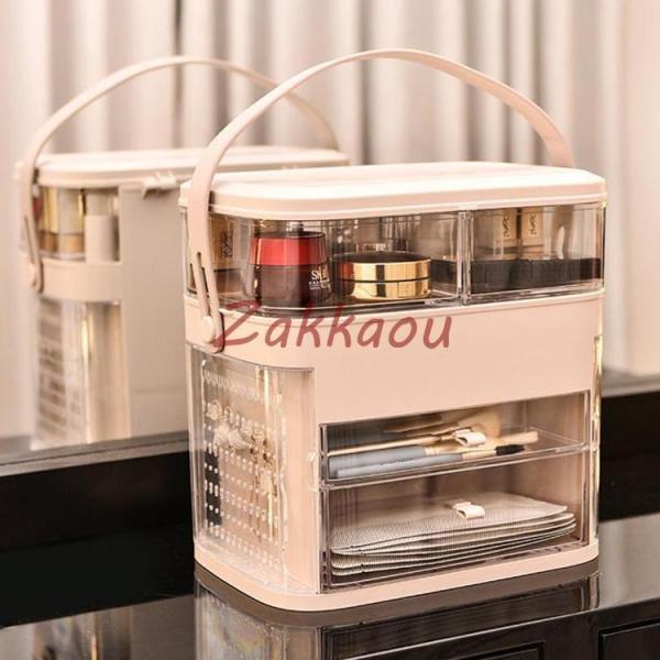 ■ 品名：コスメボックス■ 素材：ABS+PS■ カラー：全3色■ サイズ：30cm*22cm*29.5cm■ 産地：中国人気検索ワード：メイクアップボックス コスメボックス ドレッサー 大容量 メイクボクス ジュエリーボックス 鏡台 化粧...