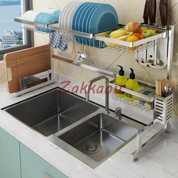 ■ 品名：水切りラック■ 素材：ステンレス■ タイプ：全2タイプ■ サイズ：写真参考人気検索ワード：水切りかご 食器乾燥 台所 流し台 洗濯 台所用 滑り止め 野菜　果物 水切り 水切りバスケット おしゃれ 水切りバスケット キッチン用品 ...
