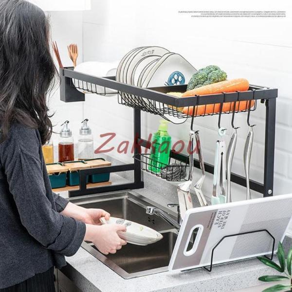 ■ 品名：水切りラック■ 素材：ステンレス■ タイプ：全2タイプ■ サイズ：写真参考人気検索ワード：水切りラック シンク上 食器 コップ 洗い物 水切り 乾燥 台所 流し台 コンパクト 便利 一人暮らし プレゼント 水切りかご スリムタイプ...