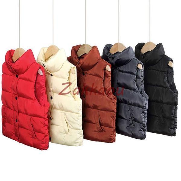 【品名】:キッズ中綿ベスト【素材】:ポリエステル【充填物】:ポリエステル【カラー】：全5色【サイズ】：100-160【季節】:秋、冬人気検索ワード：子供服 女の子 男の子　子供コート中綿コート ジャケット キッズコート 90 100 110...