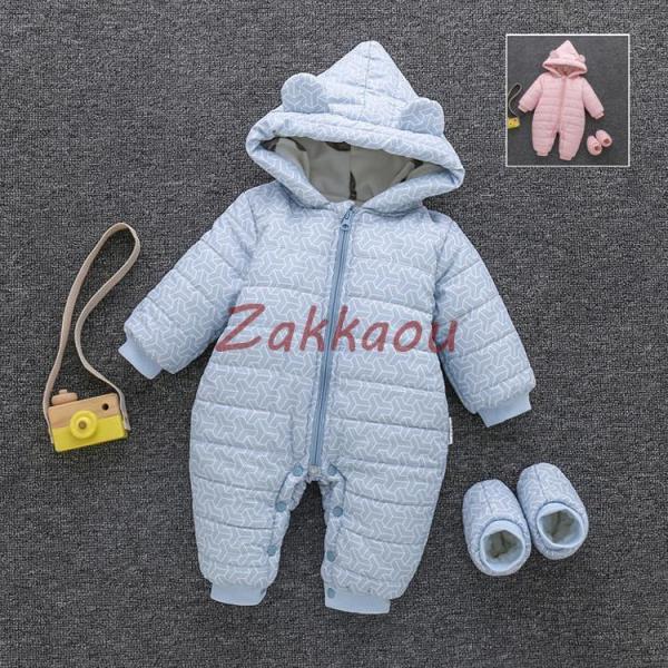 ■ 品名：ベビー用中綿コート■ 表地：ポリエステル■ 充填物：ポリエステル■ 裏地：コットン■ カラー：全2色■ サイズ：80-90■ 産地：中国人気検索ワード：ベビー ロンパース 子どもダウンコート カバーオール ジャンプスーツ フード付...