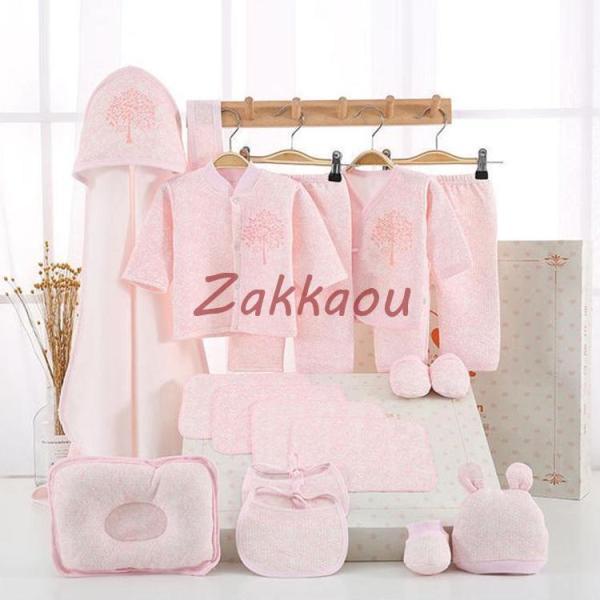 ■ 品名：新生児洋服セット■ 素材：綿91%+ポリエステル9%■ タイプ：全3タイプ(全2色)■ サイズ：新生児適用（0-6M）■ セット内容：16/17/18点セット（詳細は写真参考）■ 季節：秋冬■ 適応年齢：0-6M人気検索ワード：新...