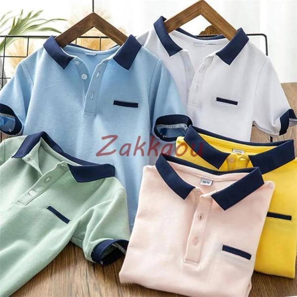 ■ 品名：キッズポロシャツ■ 素材：コットン■ カラー：全5色■ サイズ：110〜160人気検索ワード：キッズ　ポロシャツ　子供　poloシャツ　女の子　男の子　Tシャツ キッズ アメカジプリント 半袖 Tシャツ ドライ プリントTシャツ ...