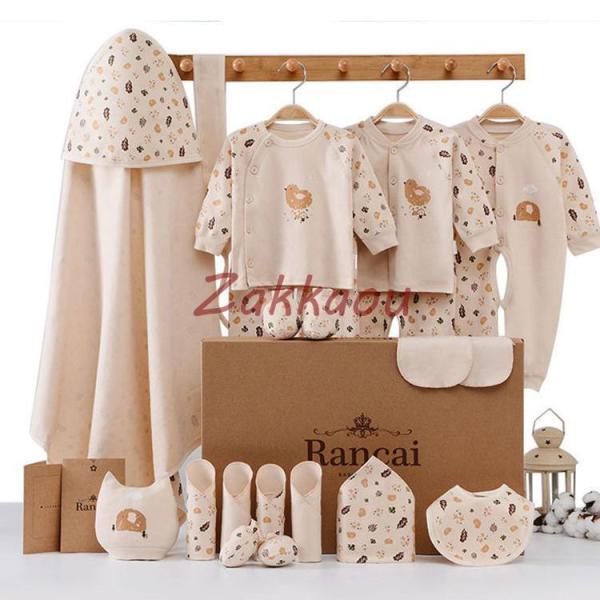 ■ 品名：新生児洋服セット■ 素材：綿■ タイプ：全7タイプ■ サイズ：新生児/0-6ヶ月■ セット内容：16/18/20点セット(詳細は写真参考)■ 季節：オールシーズン/秋冬■ 適応年齢：0-6M人気検索ワード：新生児肌着セット　敏感肌...
