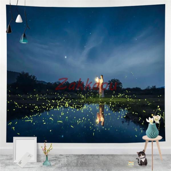 ■ 品名：タペストリー■ 素材：厚手パイル■ タイプ：全28タイプ■ サイズ：SIZE1-SIZE3ご注意：ライトは付属しません。壁に飾るだけ！簡単に、可愛らしく、お洒落に部屋の飾り付けができます。柔らかい生地でできており、つい触りたくなる...