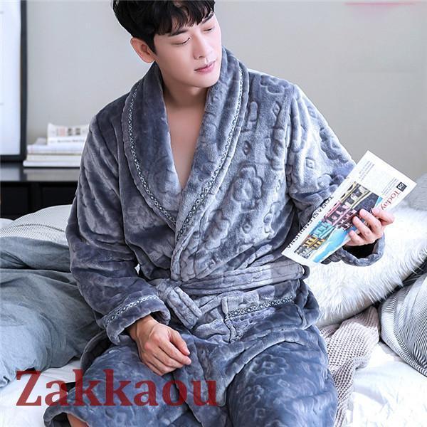 商品詳細：カラー：/グレー/ワイン/コーヒー/グリーン/ネイビーサイズ：/L/XL/2XL/3XL【商品説明】●お風呂上りにサッと着れるバスローブ♪●一年中快適に着れるふんわり素材。●吸水性抜群のマイクロファイバー素材で、こすらずに水分を吸...