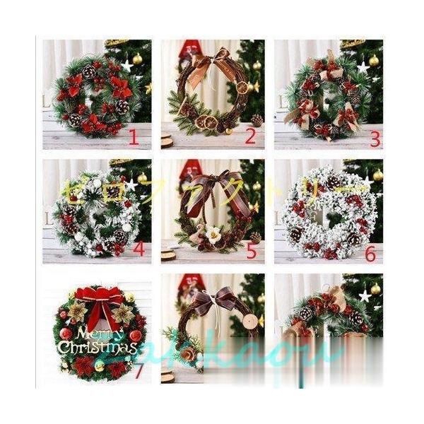 クリスマスリース クリスマス飾り 可愛い 冬 壁掛け クリスマス  クリスマスツリー装飾 部屋 玄関 飾り 華やか デコレーション  クリスマス用品 ガーランド バラ 人工造花 飾り デラックスリース 北欧風【サイズ】:直径約30cm 40...