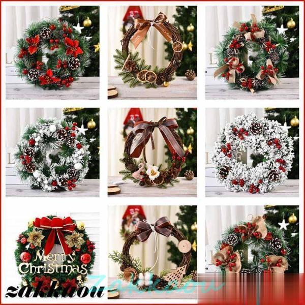 ?お部屋に飾るだけで手軽にオシャレ！クリスマスツリーのデコレーションやお部屋アレンジにも便利なアイテムです。飾っているだけで、クリスマスの雰囲気を演出できます。?玄関やお部屋、店舗内に飾ればとても素敵な空間に。?人工的な感謝祭の花輪は、完璧...