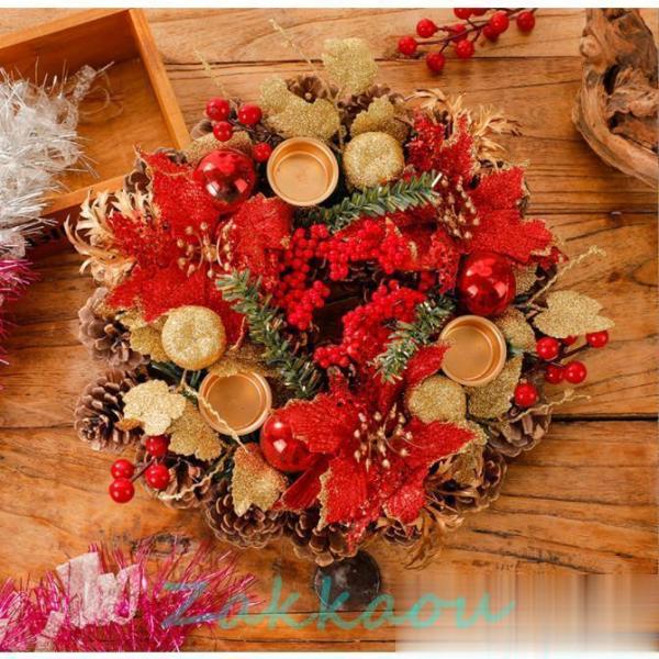 キーワード：クリスマス飾り クリスマスプレゼント リース クリスマス 飾り付け 花輪 壁掛け飾り 玄関ドア 部屋飾り ウォールデコ リボンラタンリース ガーデニング 花壇 お庭 手作り 雑貨 装飾 秋 サンタ ギフト お店 かわいい おしゃ...