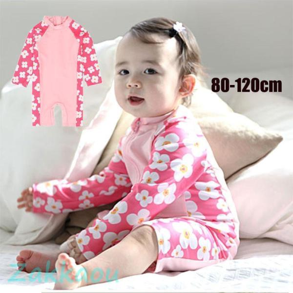 形はベビーに大変おススメの一体型ロンパース水着動き易い縫製にこだわり、袖は長袖、ズボンはひざ下丈です。ジッパーは肌を挟み難いよう考慮されています。小さいお子様にも着せ易くお薦めです。お揃いの帽子もございます(別売りです)良質で乾きやすい素材...