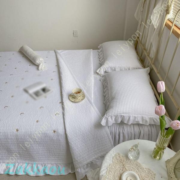 ＜商品情報＞【素材】コットン【サイズ】●48x74*2（枕カバー2枚）●200x230*1、240x245*1（ベッドスプレッド1枚）※サイズは1-3cm誤差があります、予めご了承してください。■それは光沢があり、柔らかく、そして肌は気持ち...