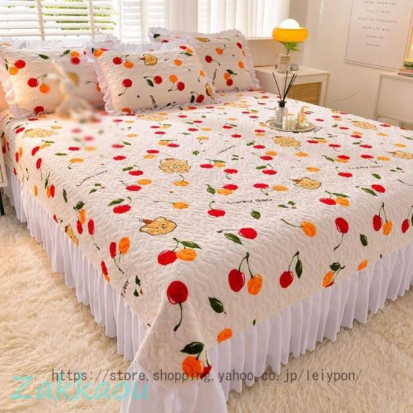 ＜商品情報＞【素材】マイクロファイバー【サイズ】◆ベッドカバー単品：220*245*1、245*260*1、245*280*1◆ベッドカバーセット：220*245Set、245*260Set、245*280Set（ベッドカバー+枕カバー）■...