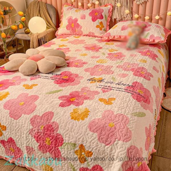 ＜商品情報＞【素材】マイクロファイバー【サイズ】◆ベッドカバー単品：150x230cmx1、200x230cmx1、225x240cmx1◆ベッドカバー3点セット：150x230cmSet、200x230cmSet、225x240cmSet...
