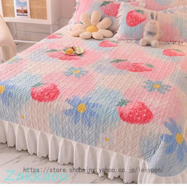 ＜商品情報＞【素材】マイクロファイバー【サイズ】ベッドカバー単品：220*245cm*1、260*245cm*1、280*245cm*1ベッドカバー3点セット（ベッドカバー1点+枕カバー2枚）：220*245cm*3S、260*245cm*...