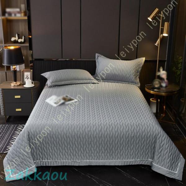 ＜商品情報＞【サイズ】48*74cm*2（枕カバー2枚）150x230cm、200x230cm、220x240cm、250x230cm（ベッドスプレット1枚）※サイズは1-3cm誤差があります、予めご了承してください。■それは光沢があり、柔...