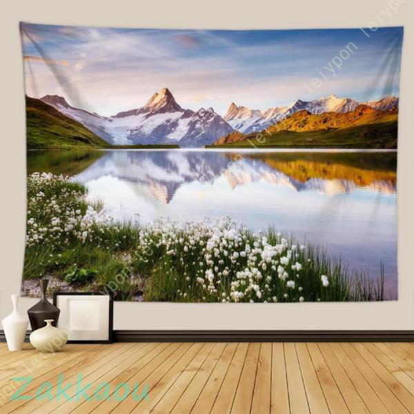 固定簡単、メンテナンスも簡単◎女性でも単独完成できるの固定方法。まず、お好きなところに無痕フックを固定して、留め具が釘に掛けたら、タペストリーの下に粘着テープで少し固定する、取り付けが完了です。お手入れ方法は普通タイプの衣服のように穏やかな...