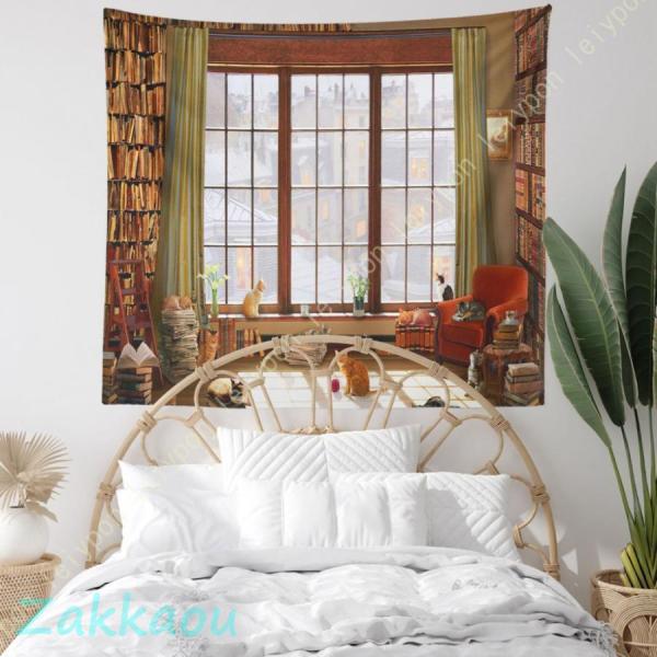 ■フックとタペストリーがセットになっているので、すぐに設置することができます。 ★【壁に飾るだけ】：お部屋の雰囲気がガラっと変わる！タペストリーは、お部屋を一切傷つけずに、汚さずに、しかも、簡単にリフォーム、アレンジできるアイテムです！★【...