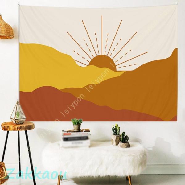 ★「部件付き」：タペストリー、くぎ、金属クリップ    届いてすぐに飾り付けできます！ ■フックとタペストリーがセットになっているので、すぐに設置することができます。 ★【壁に飾るだけ】：お部屋の雰囲気がガラっと変わる！タペストリーは、お部...