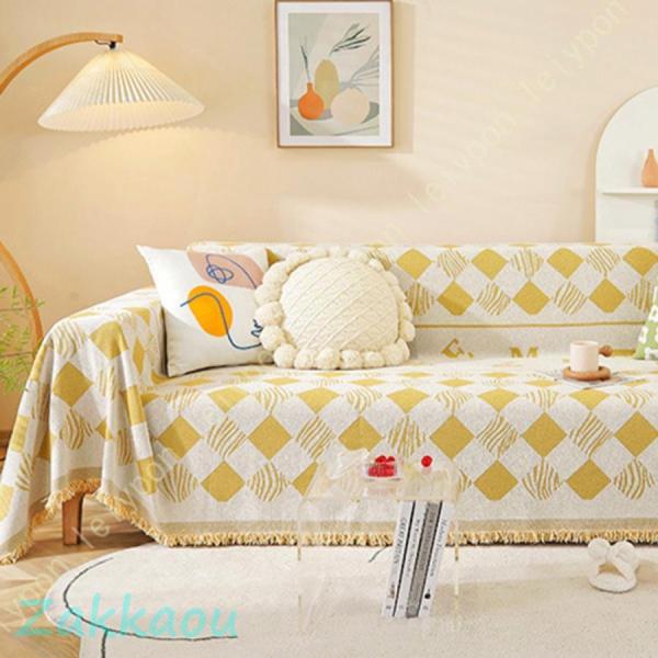 ★【多機能】柔らかい、防塵、汚れ防止、オールシーズン。柔らかめの生地はフィット性も手触り感もよく、肌に優しいです。★【使用範囲】ソファーカバー、ダブルソファー、ソファタオル、ソファ毛布、シングルソファー、チェアカバー、ベッドスプレッド、テー...