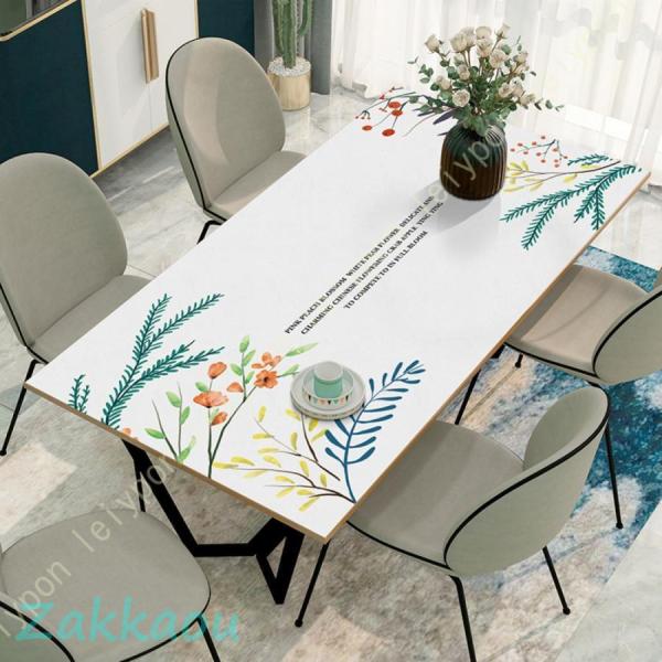 テーブルクロス ビニール 北欧 おしゃれ PU製 撥水加工 テーブルマット ビニールマット テーブルカバー 防水 汚れ防止 滑り止め 耐久 耐熱 清潔容易1、材質/生地PU製 。天然の抗菌防臭性を持つ、細菌類が繁殖しにくく、いつでも清潔に保...